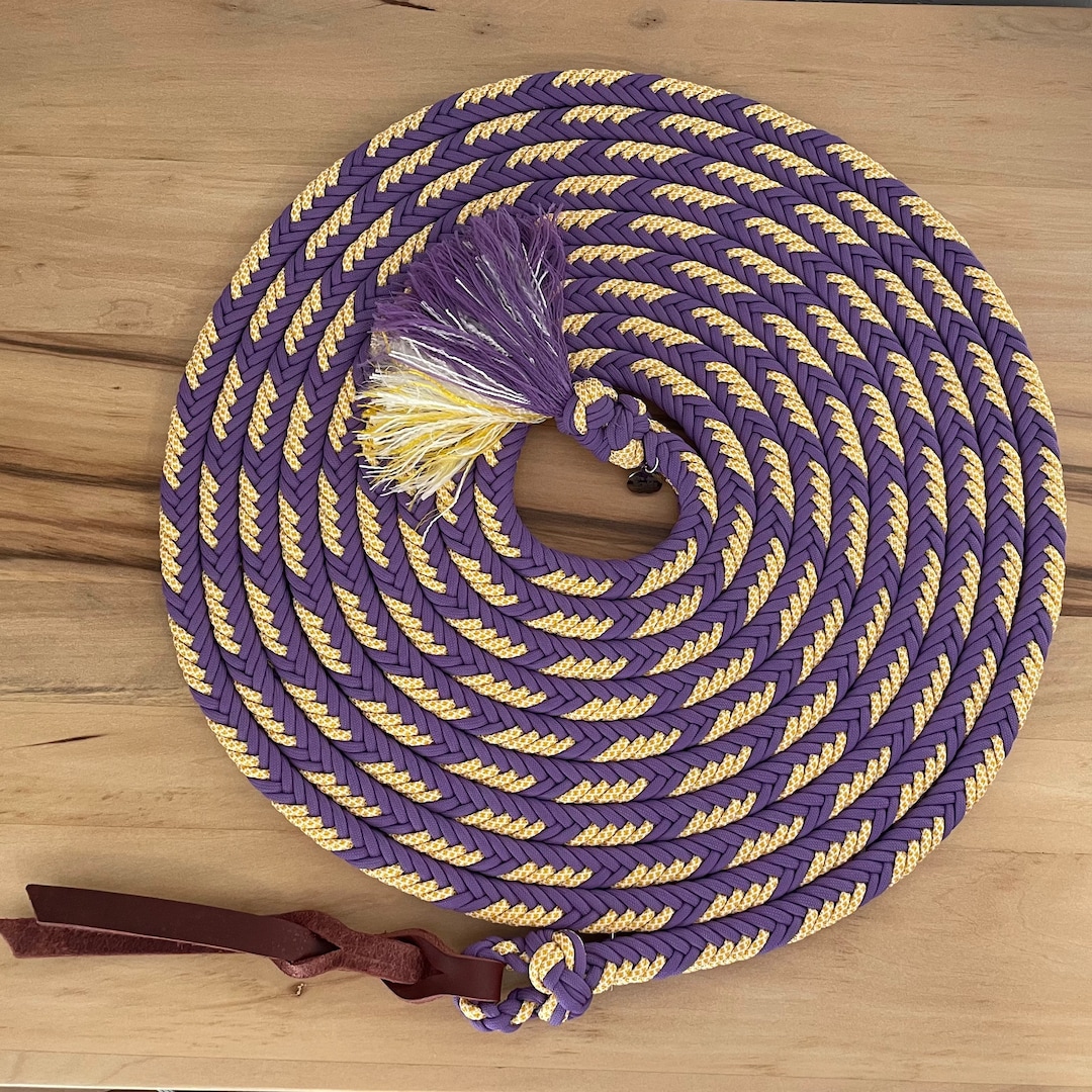 Purple Mecate Reins Yellow Mecate Reins 22 Foot Mecate - Etsy