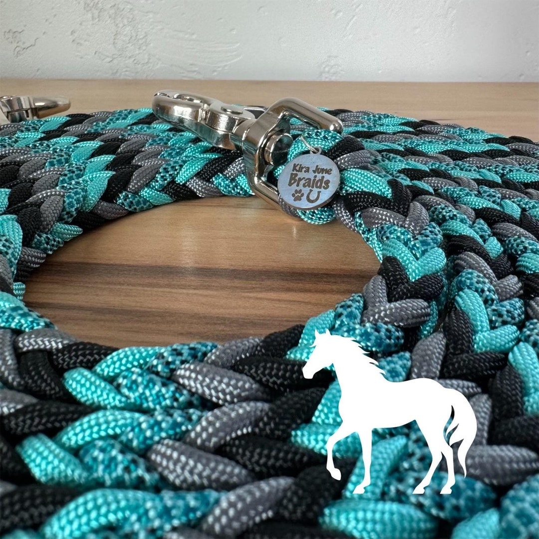 Night Sky Blue Trail Reins, Barrel Reins, Loop Reins, Paracord Horse ...