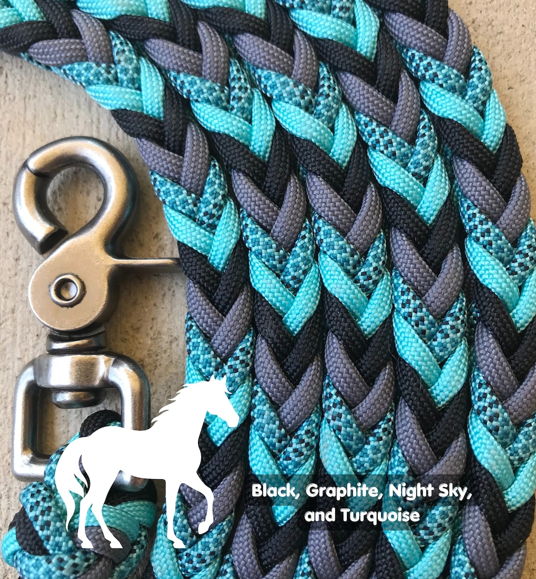 Custom Barrel Reins for Horses, Loop Reins, Trail Reins, Paracord Horse ...