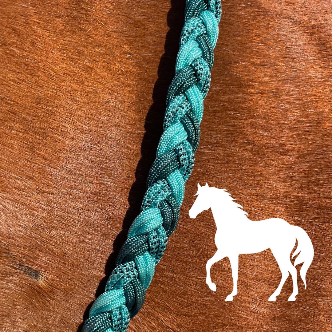 Blue Paracord Liberty Neck Rope for Horses, Blue Horse Tack, Gift for ...