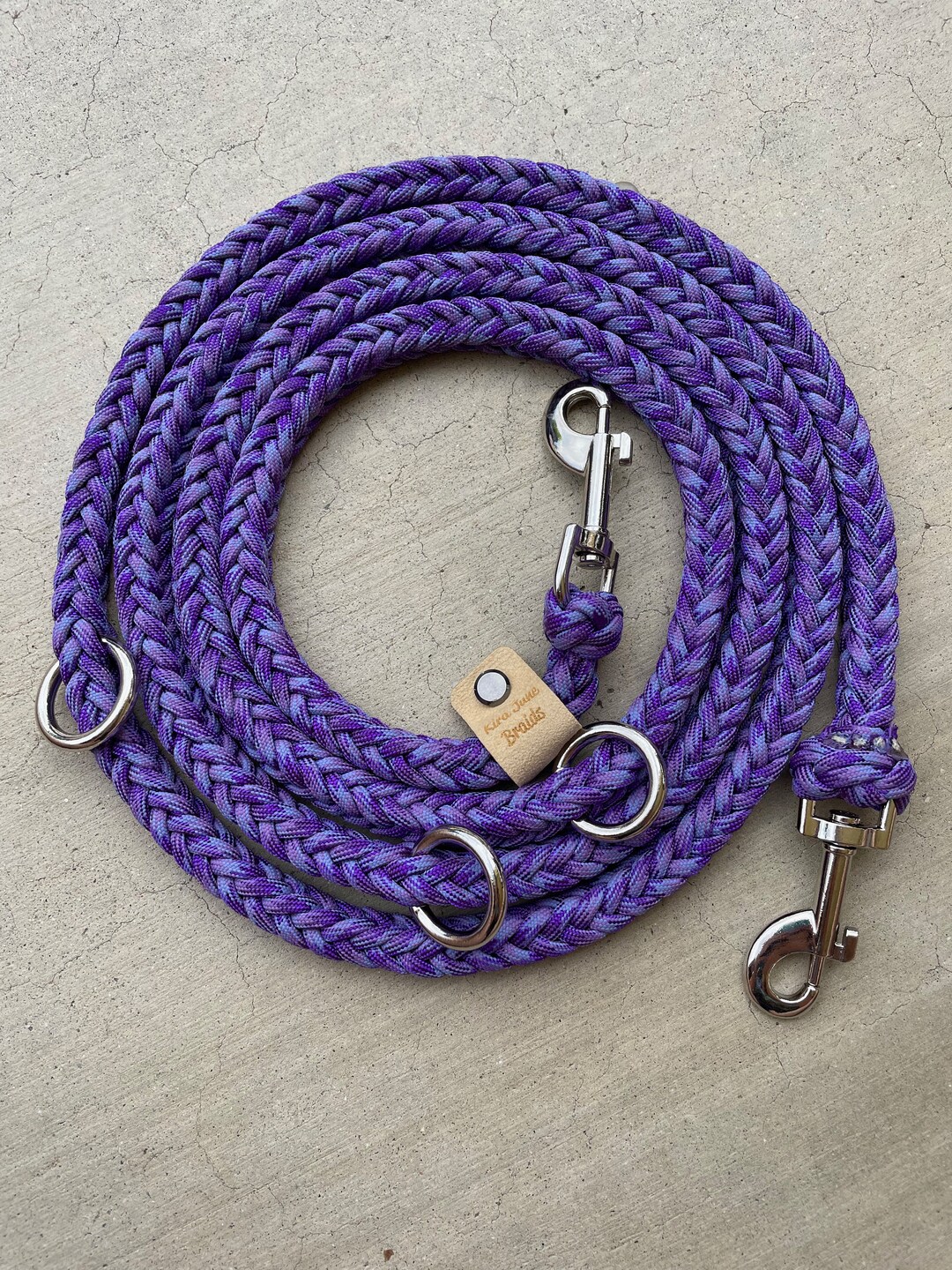Purple Hands Free Leash, 7.5 Foot Dog Leash, Dog Leash, Hands Free ...