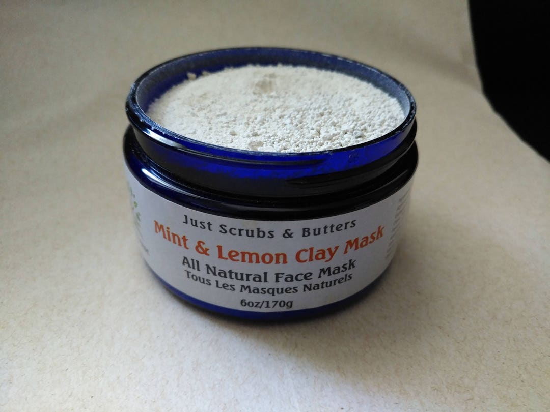 Mint & Lemon Clay Face Mask 5oz - Etsy
