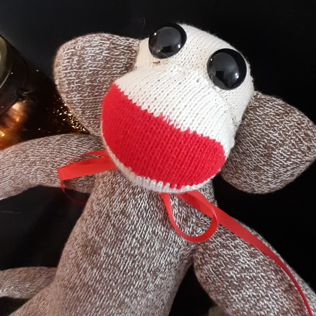 Handmade Classic Rockford Sock Monkey - Etsy