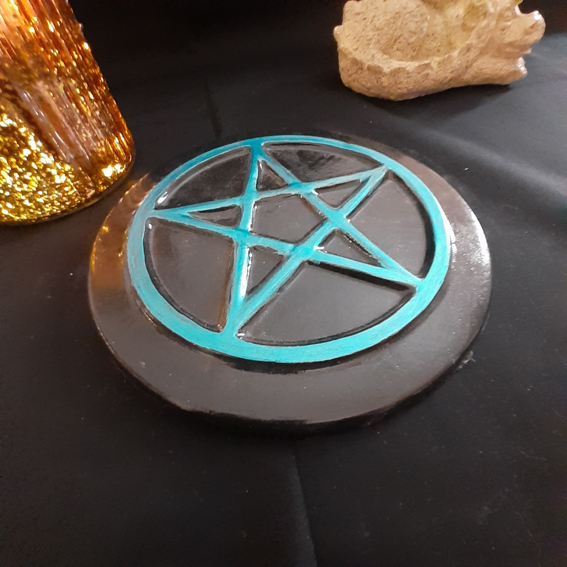 Pentacle Altar Disk - Etsy
