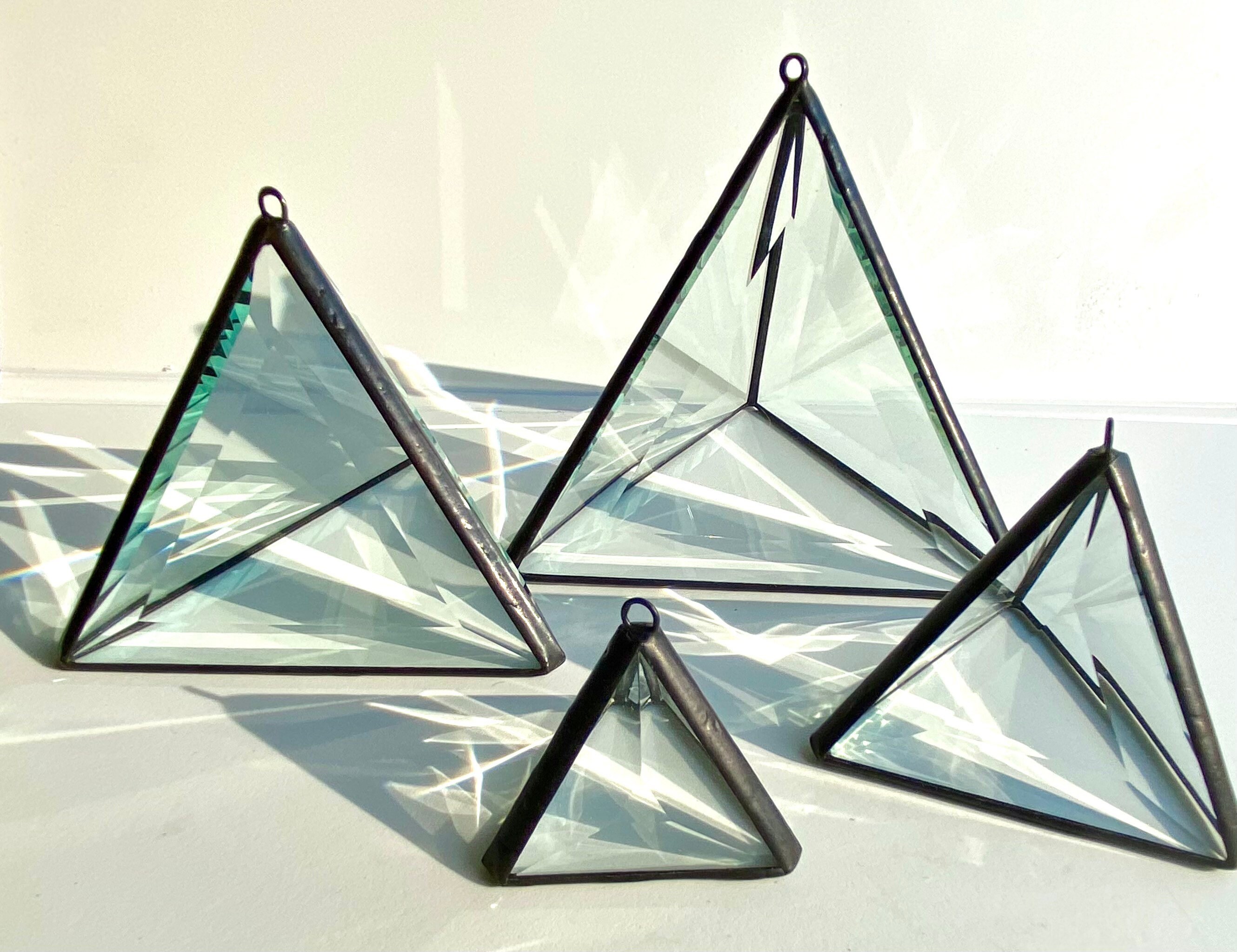 Prism Pyramid Beveled Glass Rainbow | Etsy