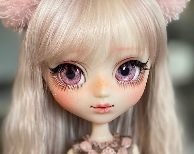 OOAK pink Snowball Puff Full Custom Pullip Doll - Etsy