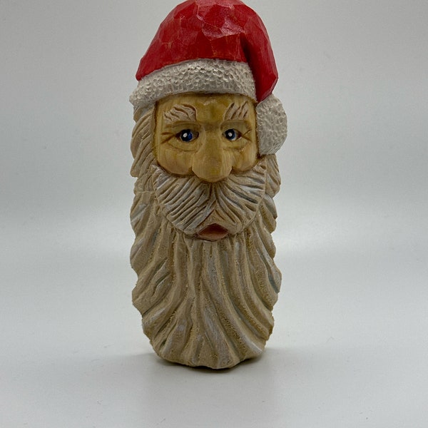 Santa Carving - Etsy