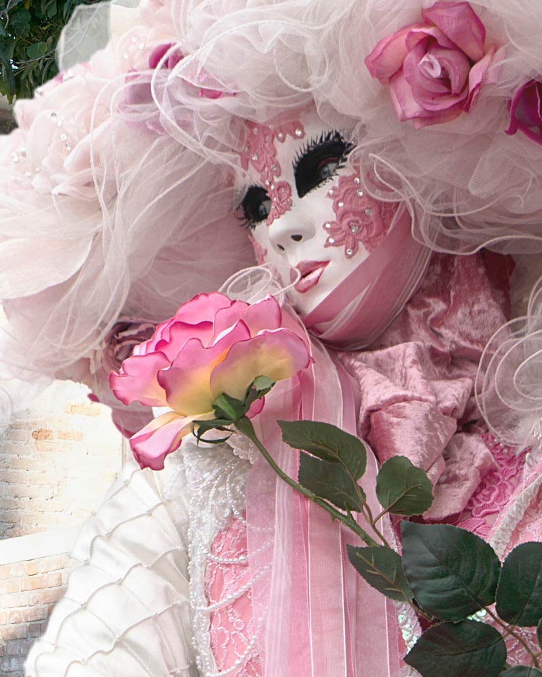 Venice Carnival Masks Art Print - Pinky Pearl Doll Masquerade Venetian ...