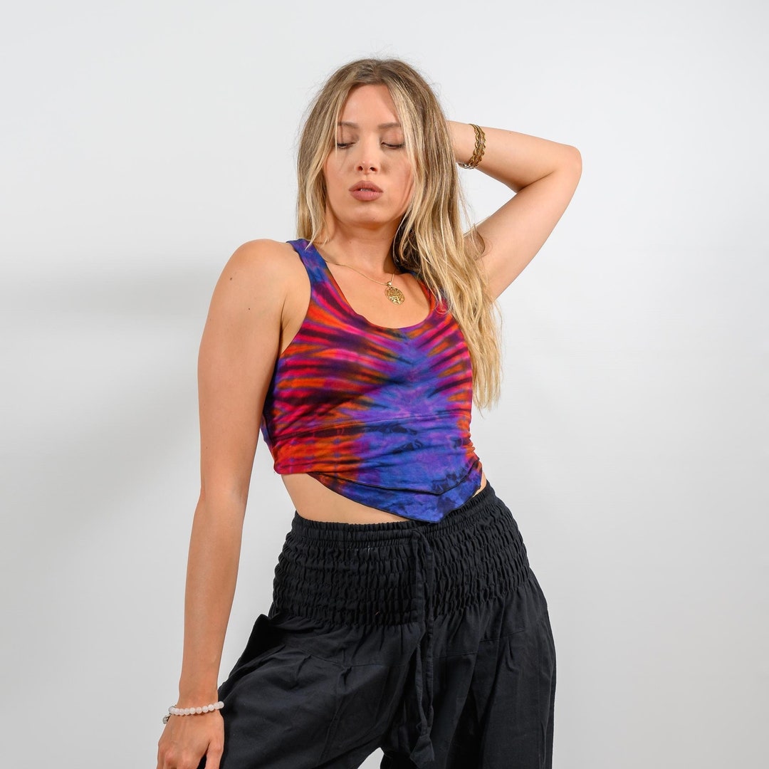 Tie Dye Top, Pixie Outfit, Fairycore Style, Hippy Retro, Crop Top ...