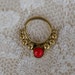 India Septum Ring With Red Stone Dotted Design for Pierced - Etsy
