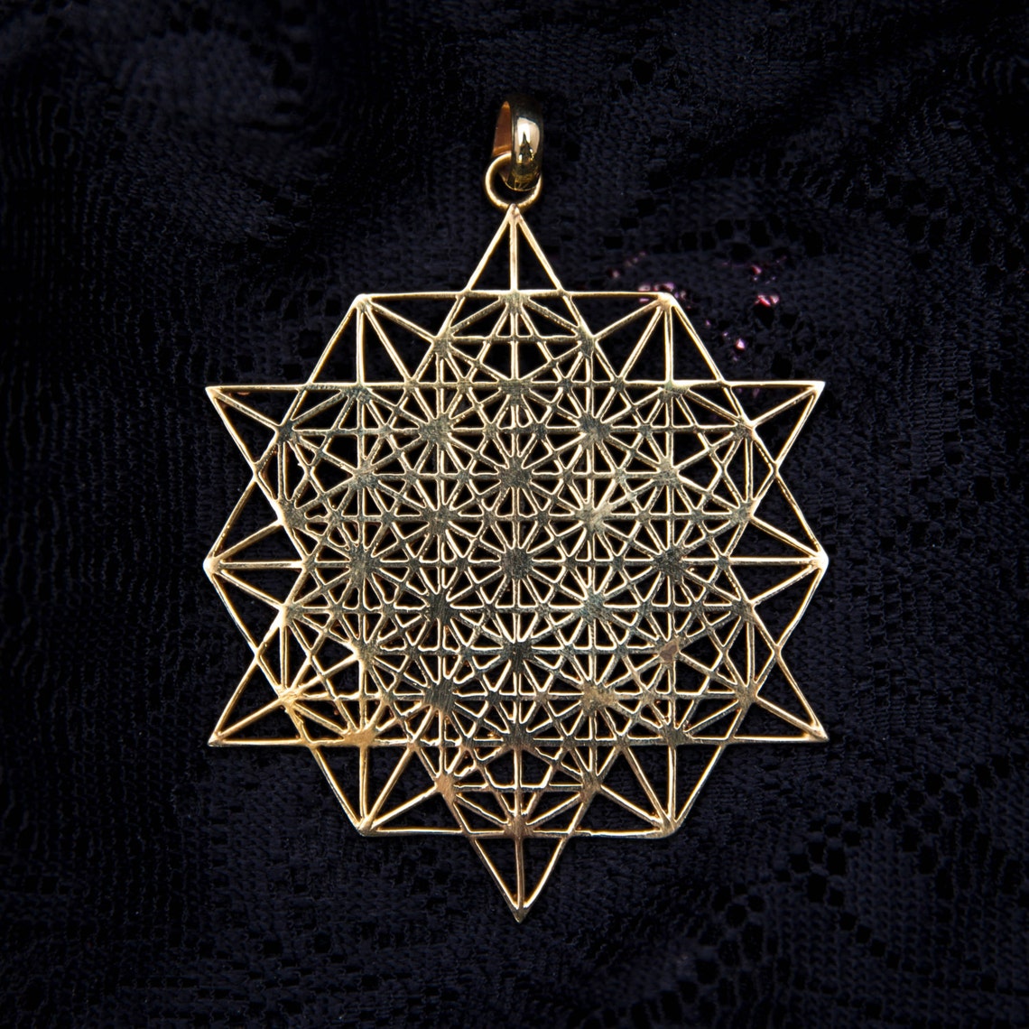 Visionary Pendant Large 64 Point Star Tetrahedron Sacred - Etsy