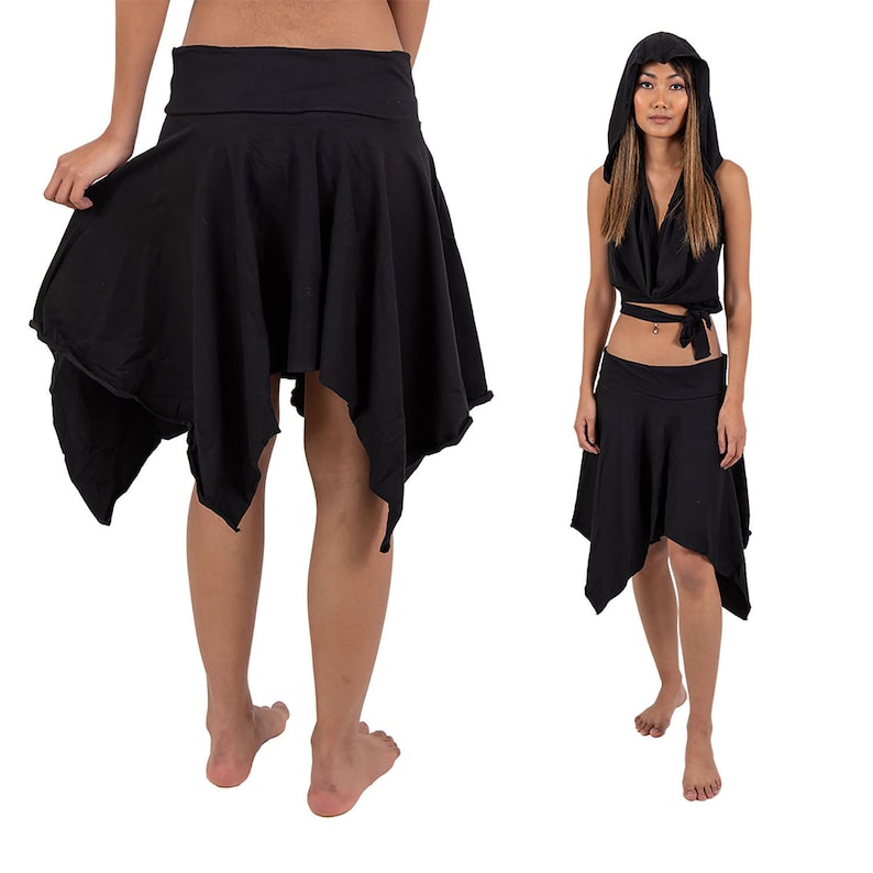 Asymmetrical Pixie Skirt Boho Clothing Bohemian Goa Hippy | Etsy