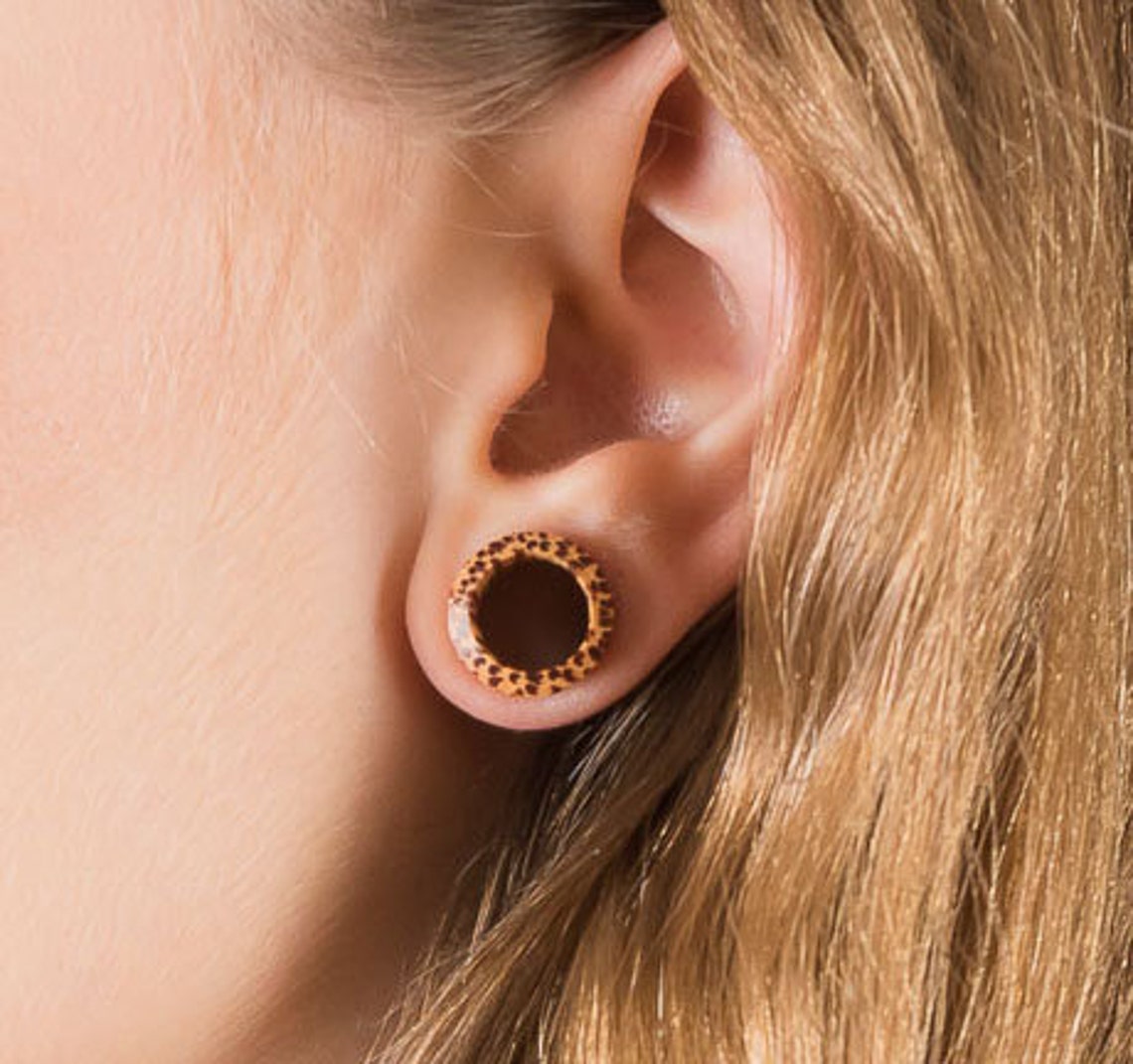 Coconut Wood Ear Plug Tunnels Gauge Earrings Hollow 6g 4g 2g - Etsy