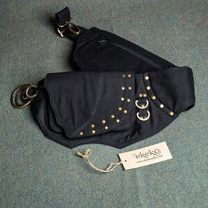 Cotton Canvas Multi Pocket Bum Bag, Hands Free Hip Bag, Burning Man ...