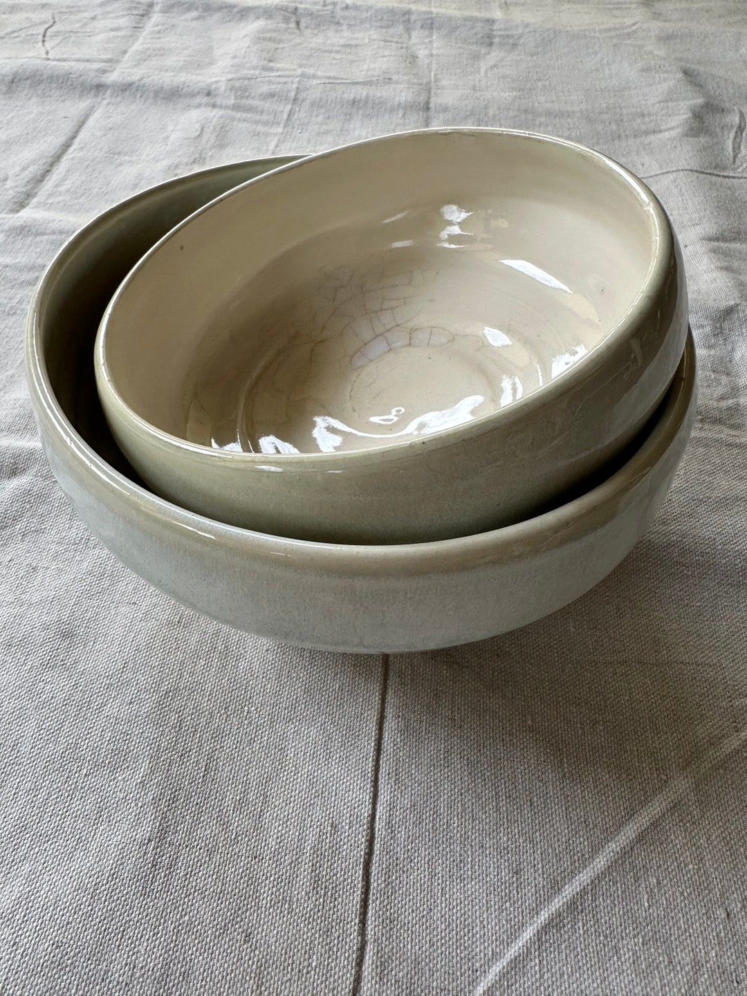 Vintage Set of Pearl Bowls : Montananomadco - Etsy