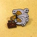 Ghost Gramophone Enamel Pin - Etsy