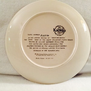1983 Edwin M. Knowles Limited Edition Collector Plate - "annie and ...