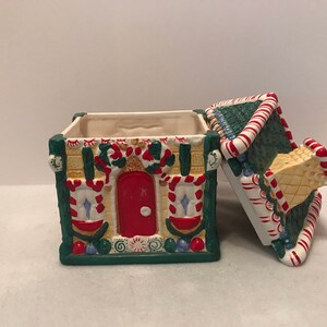 Christmas Peppermint Candy House Cookie Jar - Etsy