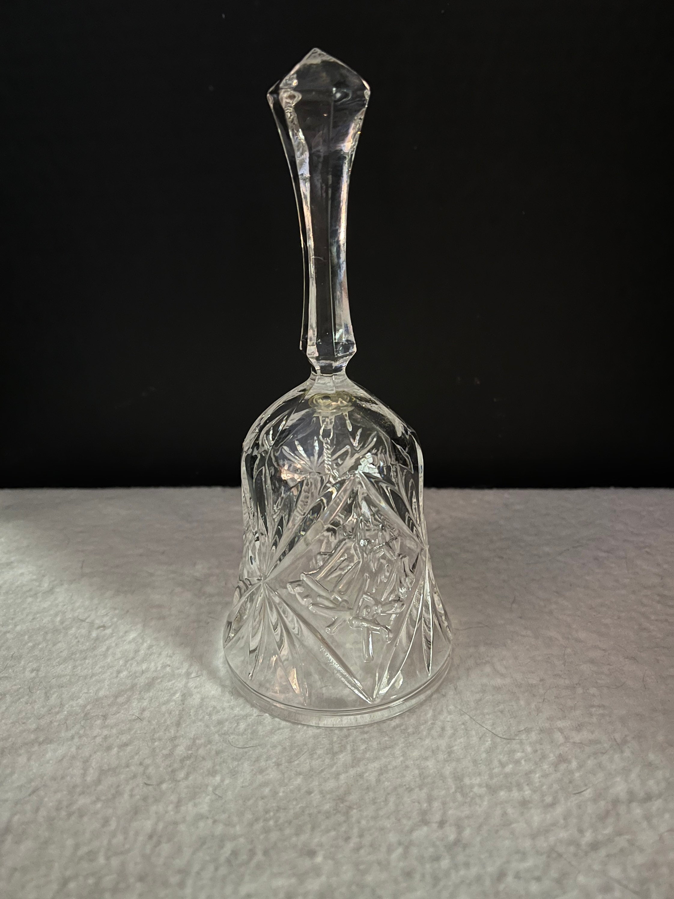 Vintage Collectible Cut Glass Bell - Etsy
