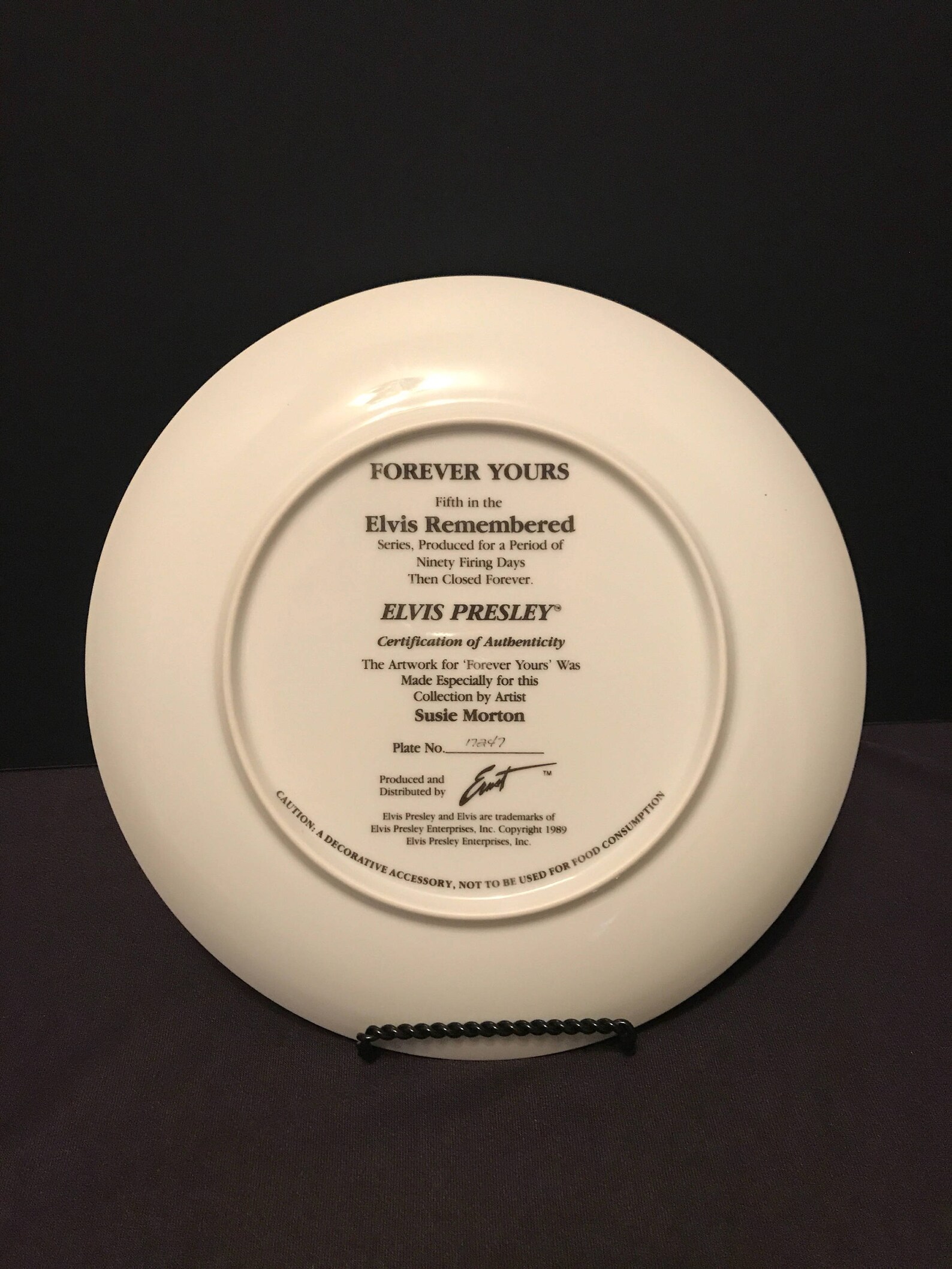 Elvis Presley Collector Plate - Etsy