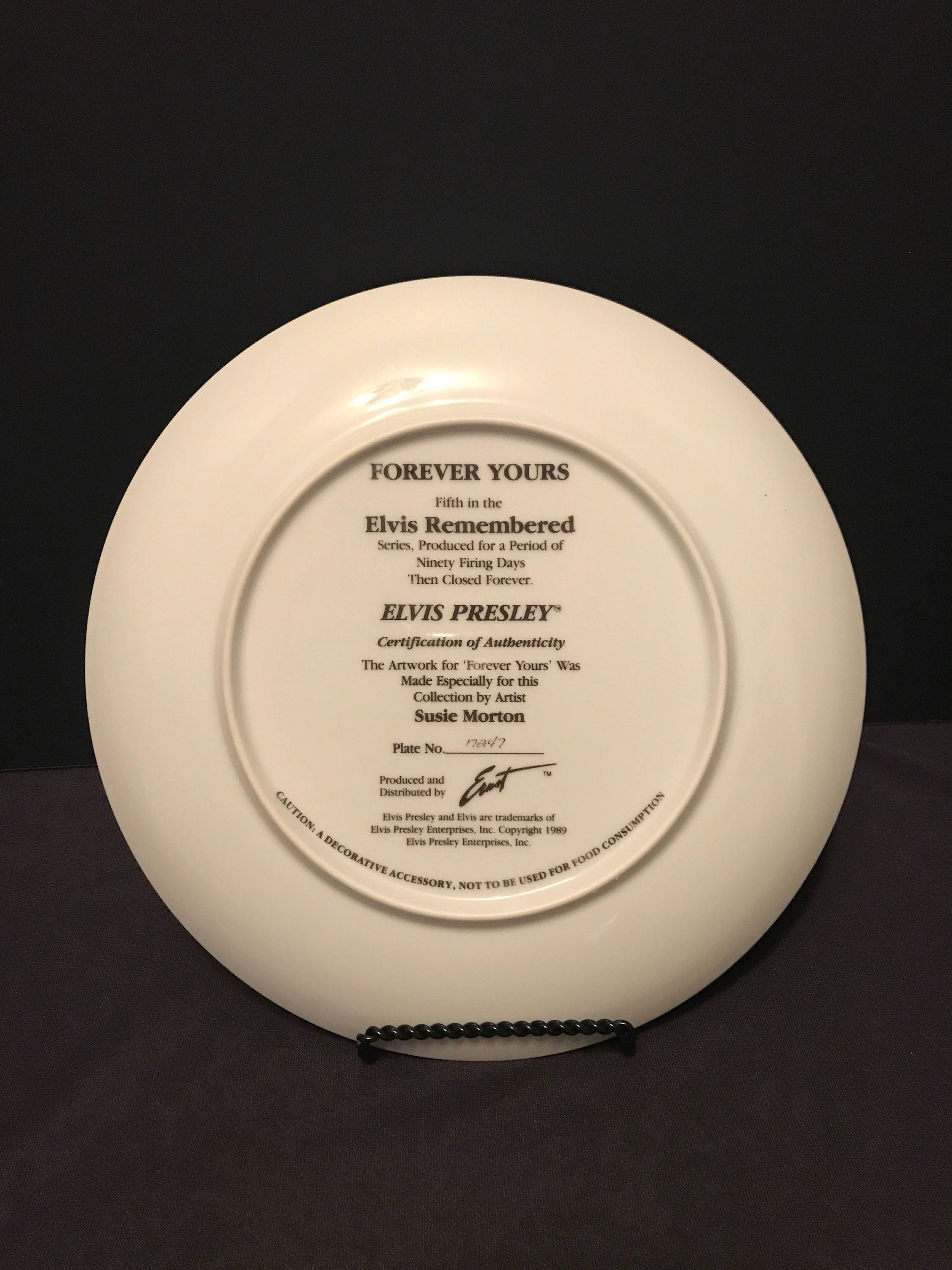 Elvis Presley Collector Plate - Etsy