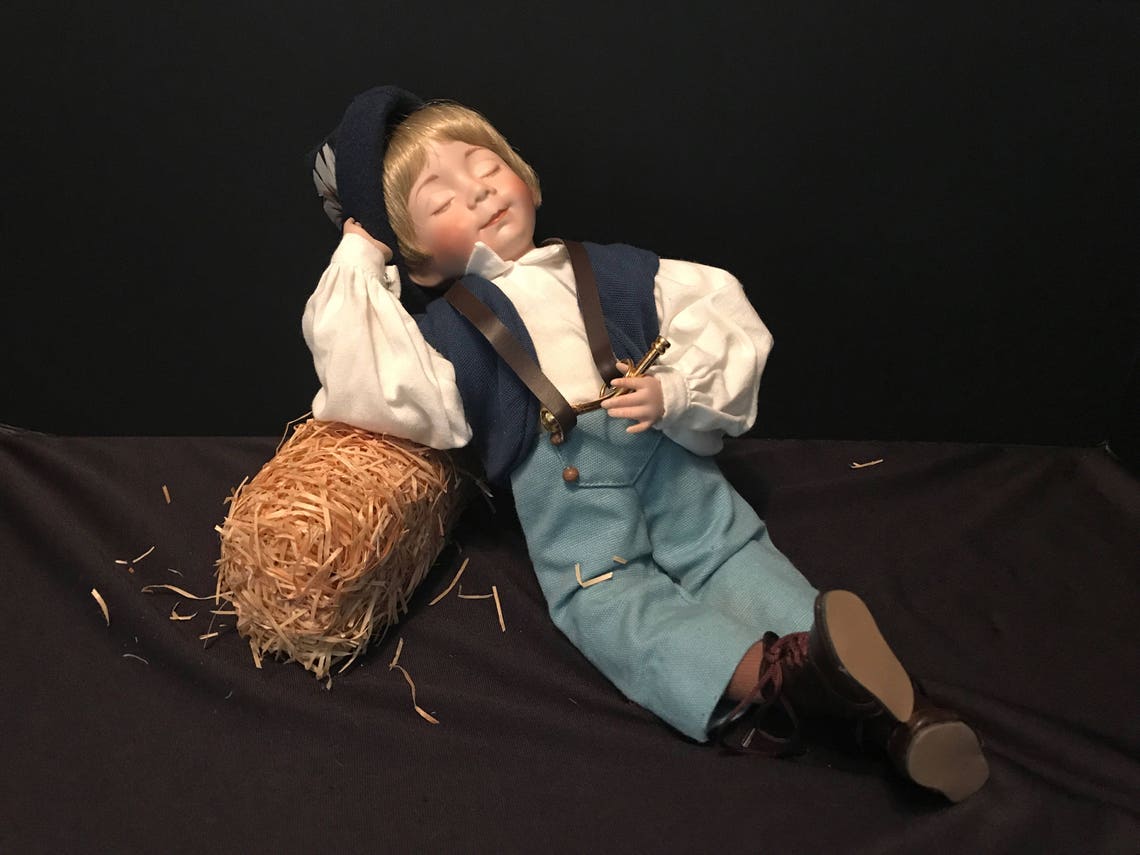 Ashton Drake "little Boy Blue" Porcelain Doll - Etsy