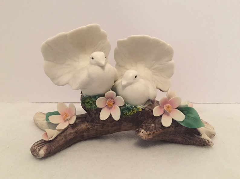Capodimonte Porcelain Doves - Etsy