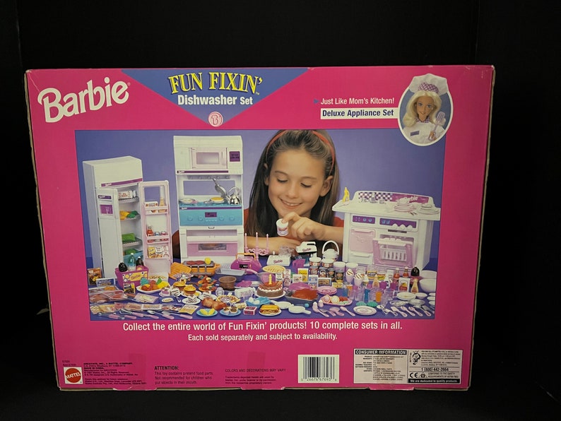 1997 Barbie Fun Fixin Dishwasher Set Etsy