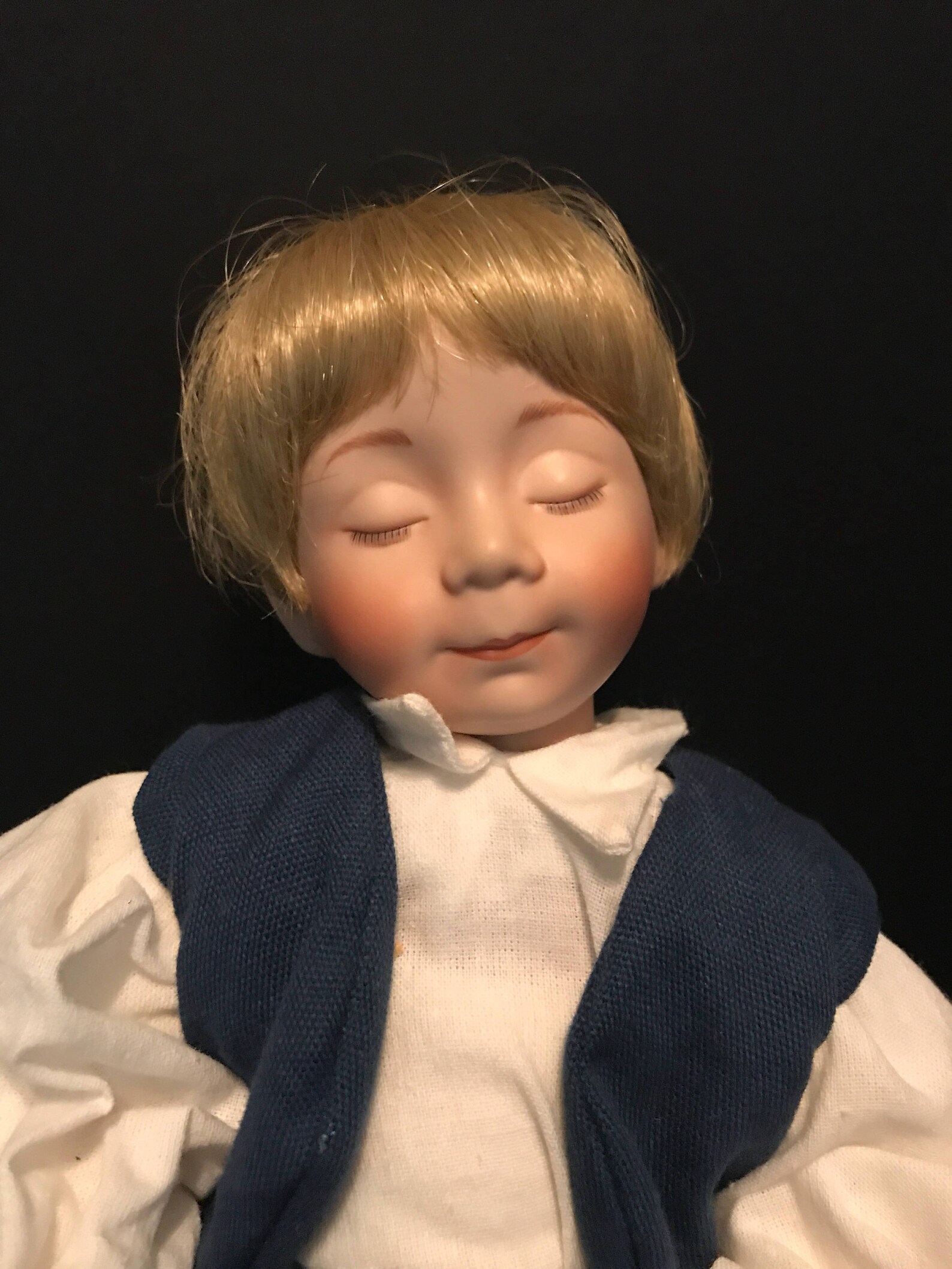 Ashton Drake "little Boy Blue" Porcelain Doll - Etsy