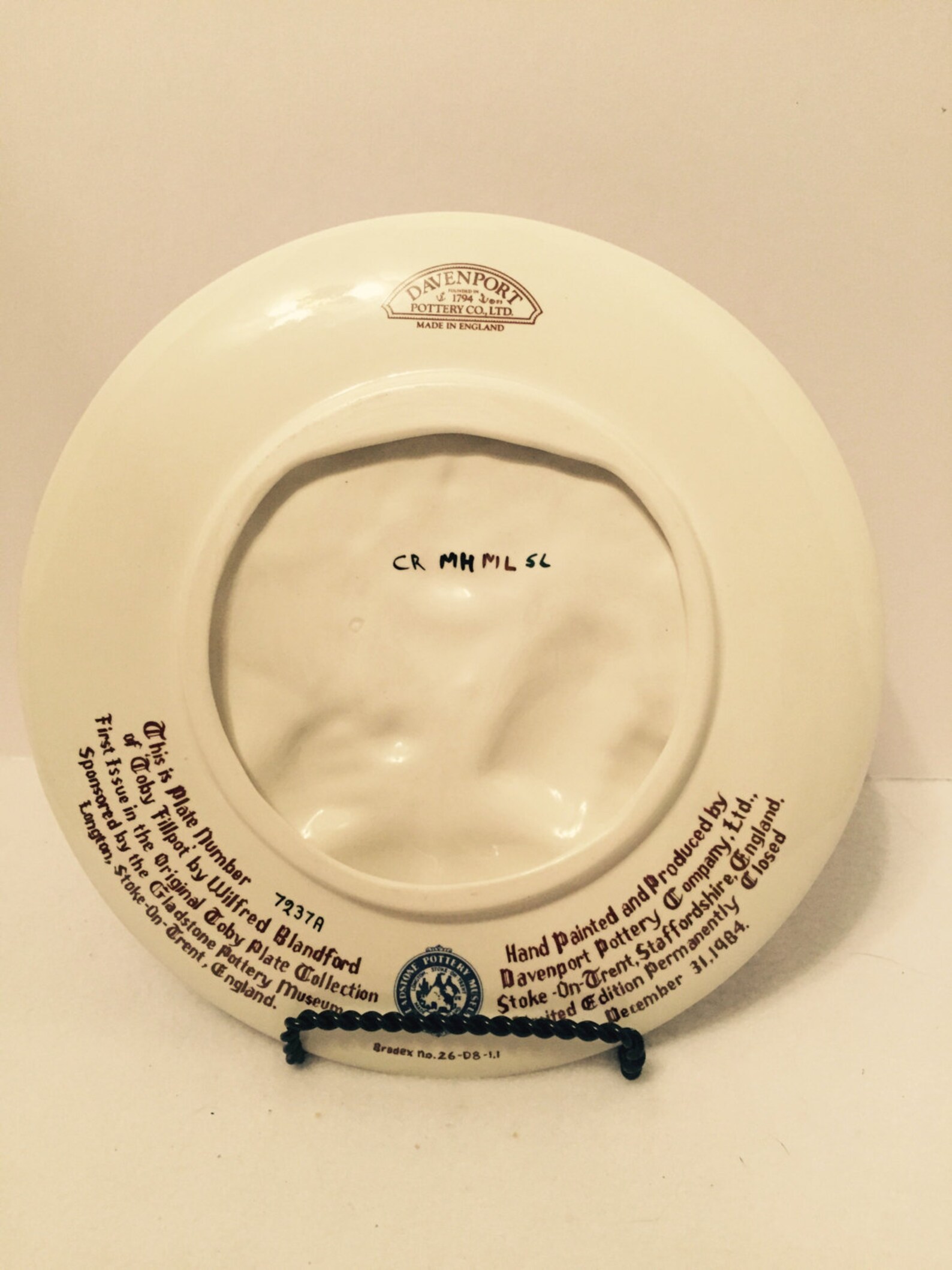 Vintage Toby Fillpot Collector Plate - Etsy