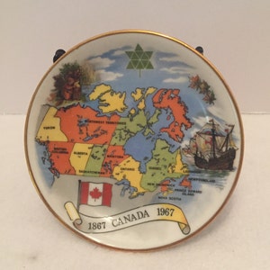 1967 Canada Collector Plate - Etsy