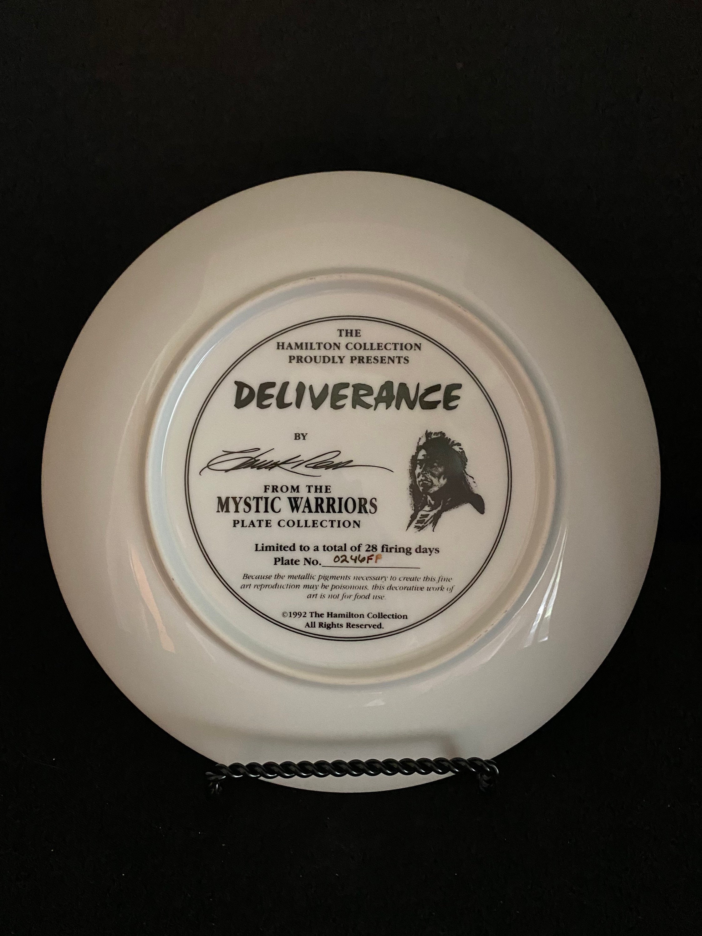 The Hamilton Collection “deliverance” Collector Plate - Etsy