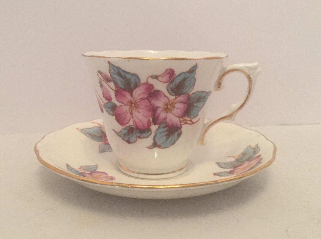 Vintage Colclough China Tea Cup & Saucer - Etsy