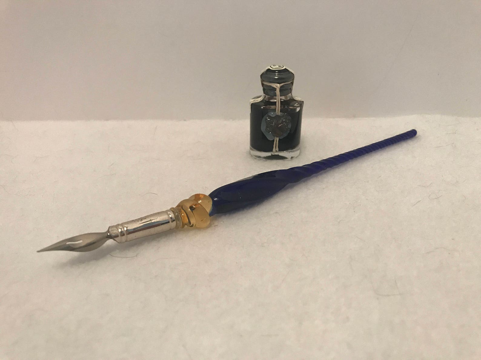 Murano Glass Pen and Ink Set - Etsy