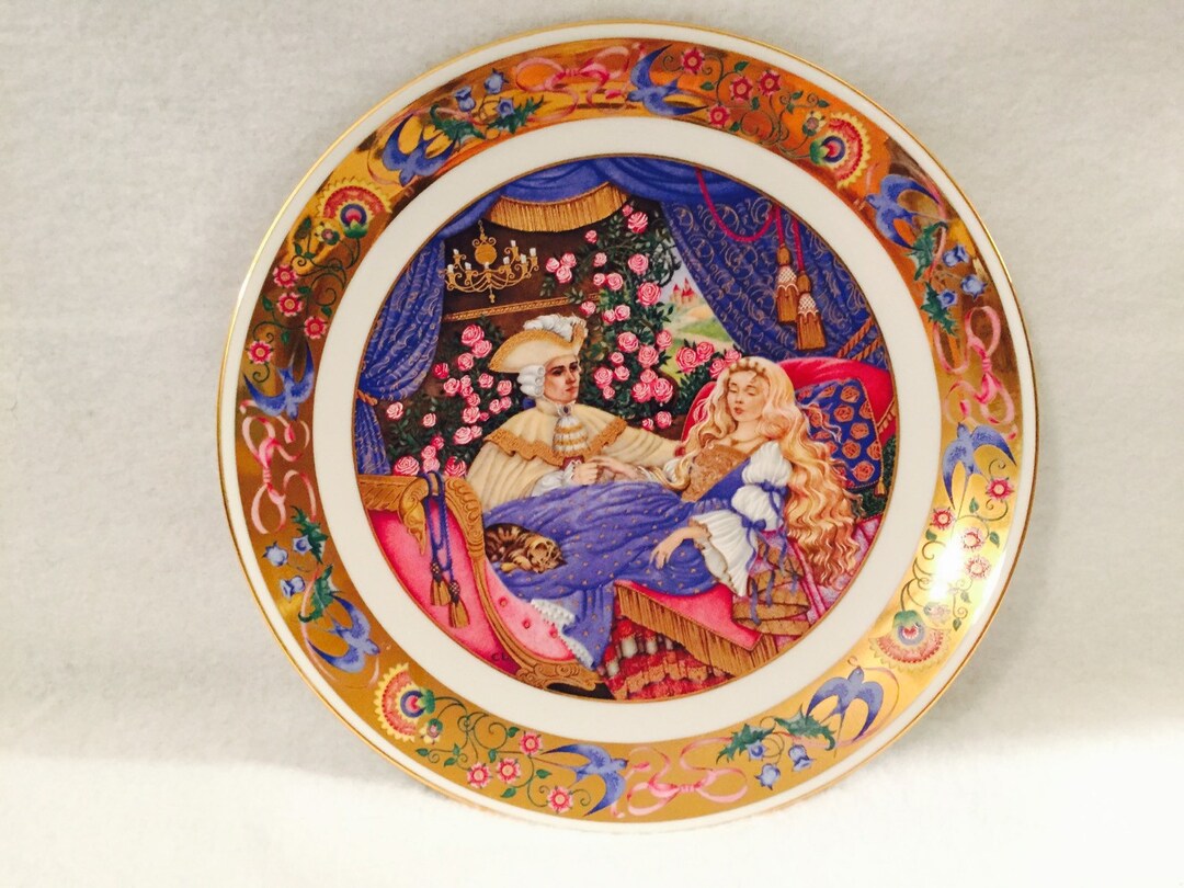 1986 Hamilton Collection "sleeping Beauty" Plate - Etsy