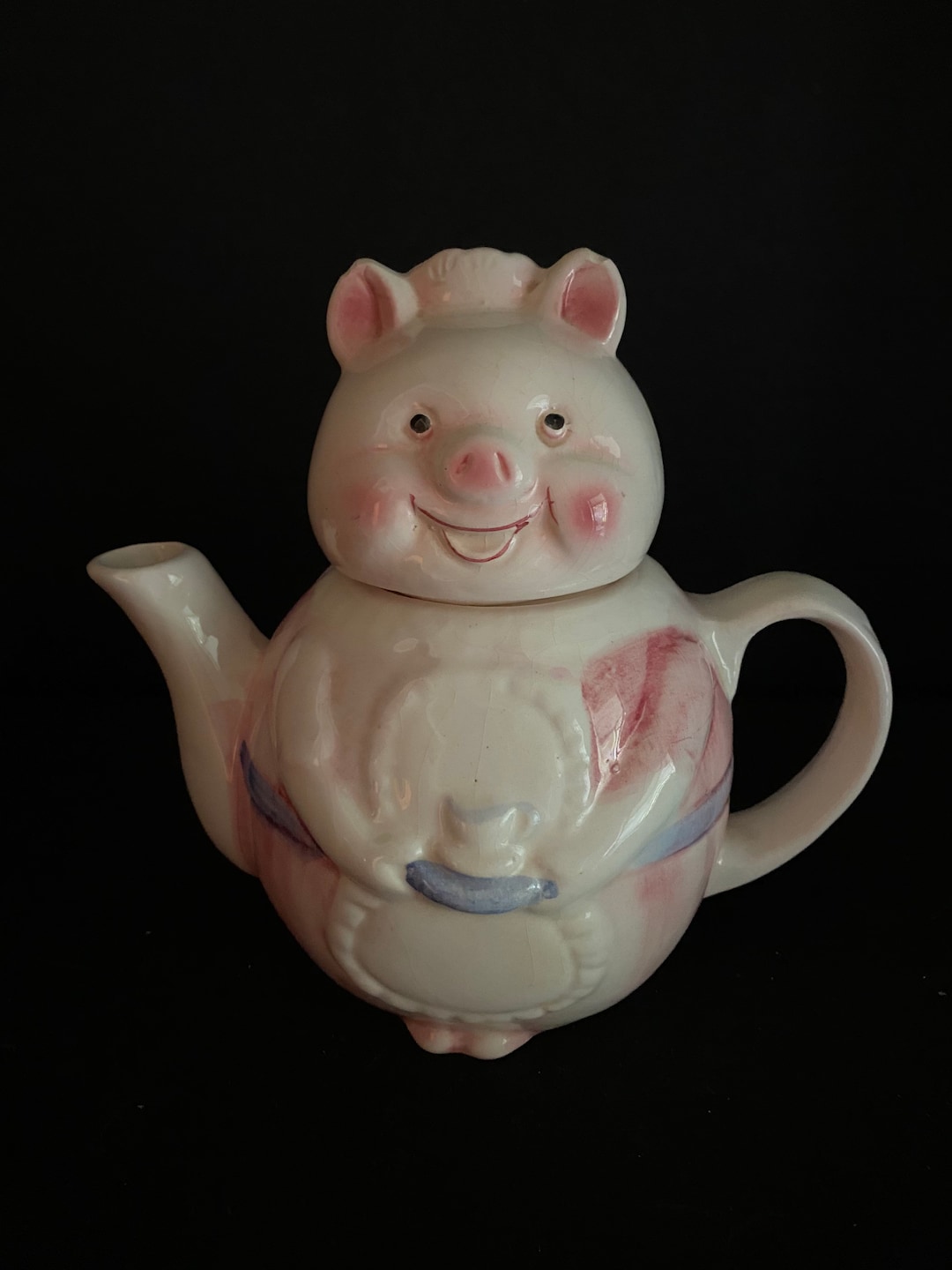 Vintage Pig Maid Teapot - Etsy