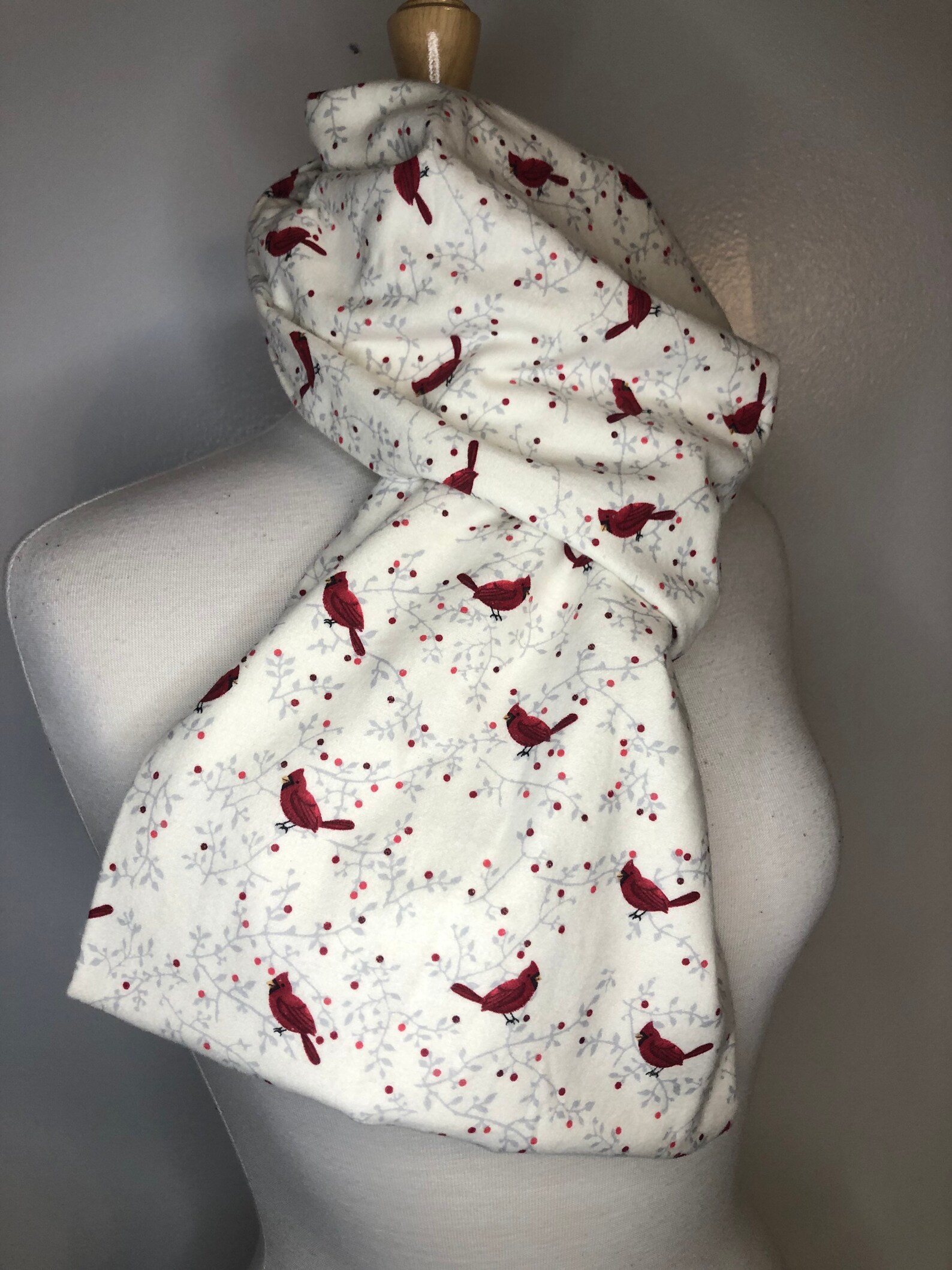 Cardinal Scarf Infinity Bird Scarf Gift for Her Christmas Gift - Etsy