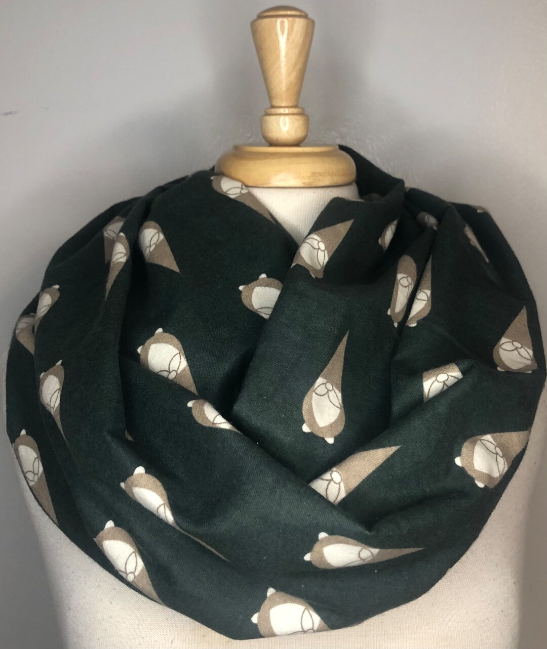 Gnome Infinity Scarf, Loop Scarves, Gift for Her, Christmas, Gnomie ...