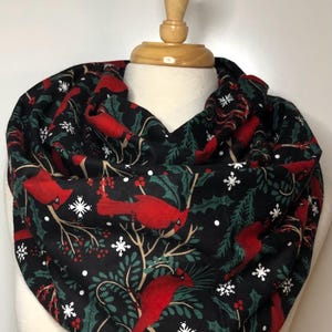 Cardinal Scarf Infinity Bird Scarf Gift for Her Christmas Gift Fall ...