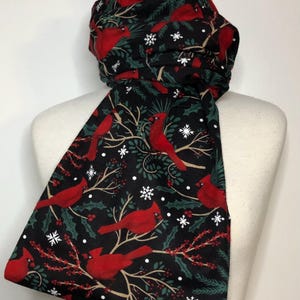 Cardinal Scarf Infinity Bird Scarf Gift for Her Christmas Gift Fall ...