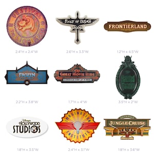 Disney Ride Sign Ornament – Walt Disney World Attraction Decor – Disney ...