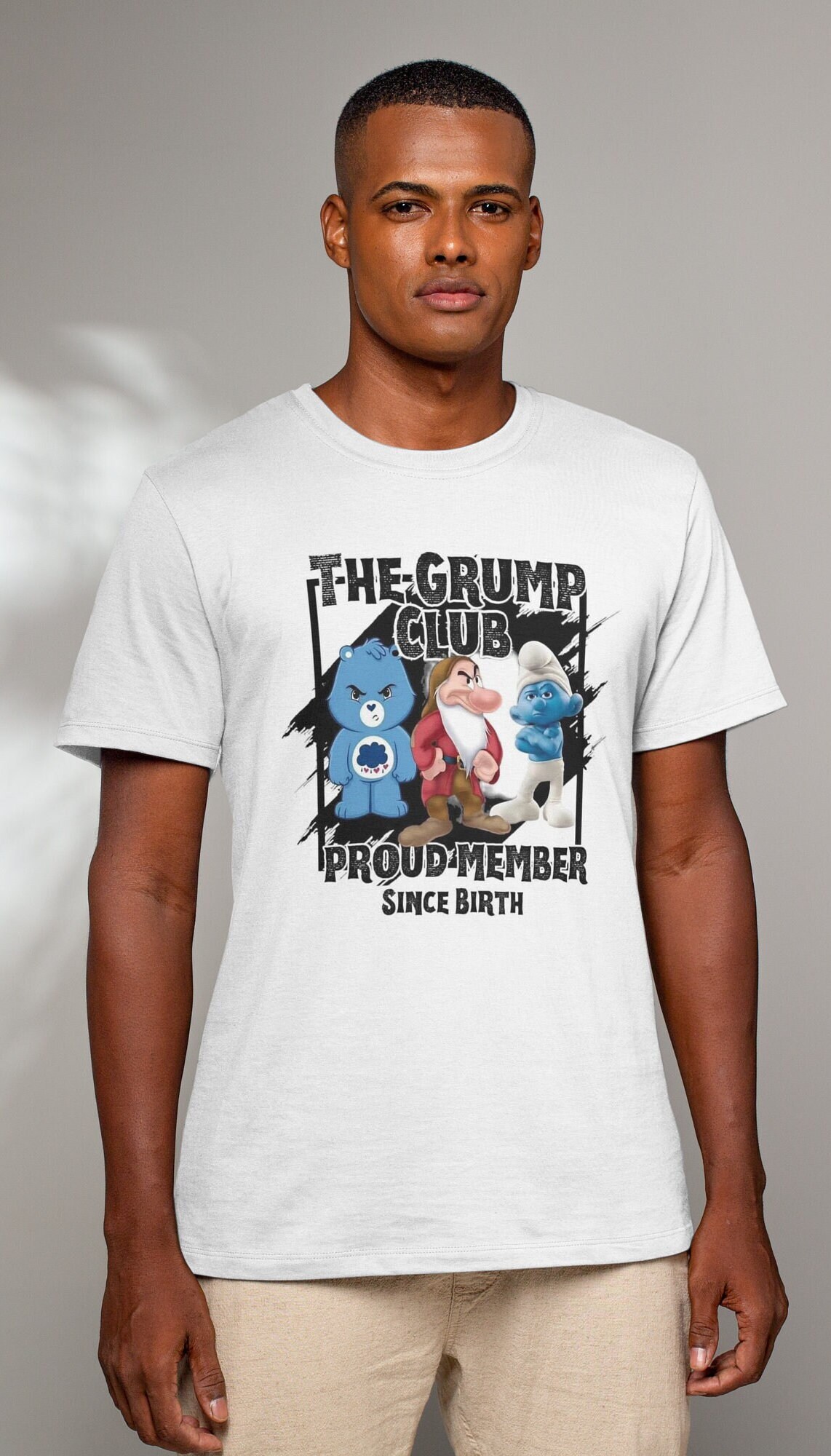 Grumpy Smurf Carebear Dwarf PNG digital File - Etsy