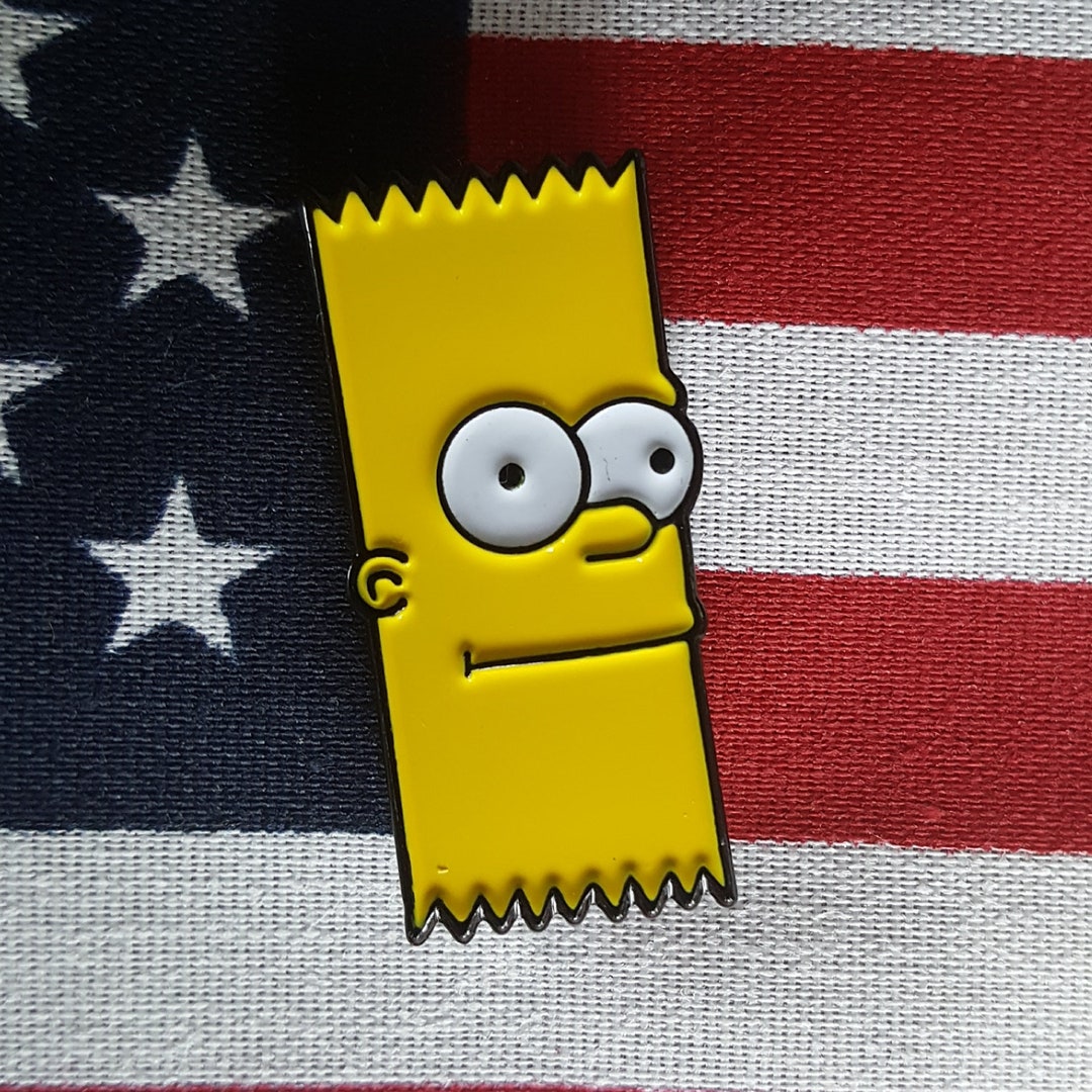 Bart Tape - Simpson Enamel Pin - Etsy