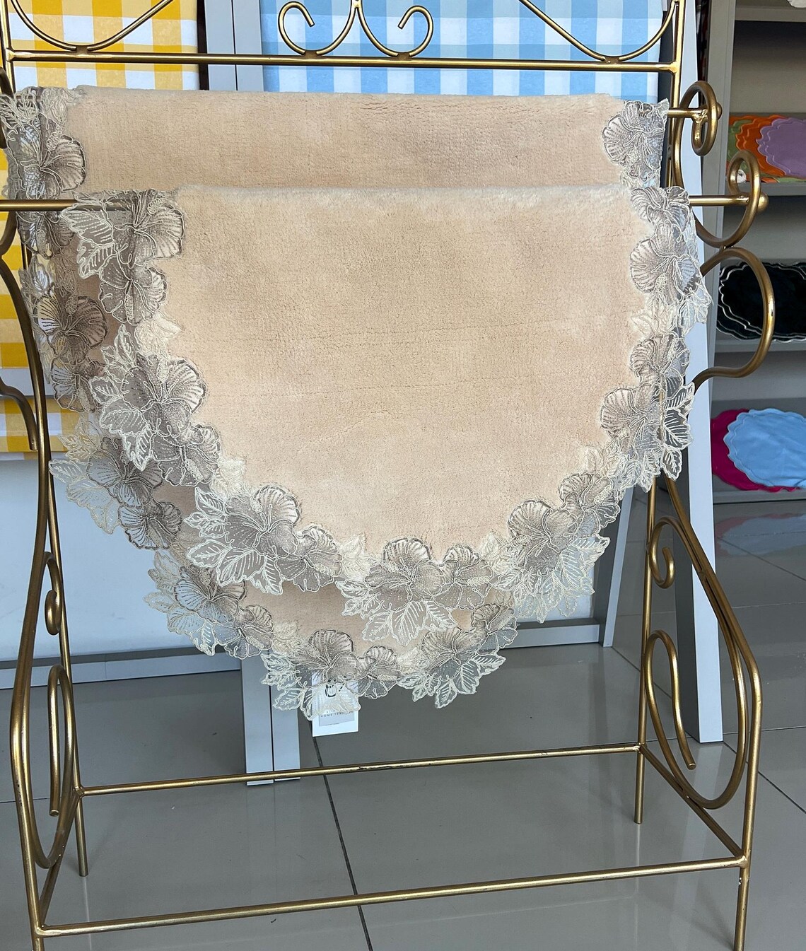 Bathroom Rug, Luxury Home Bath Mat Lace, Bath Mat, Modern Bath Rug ...