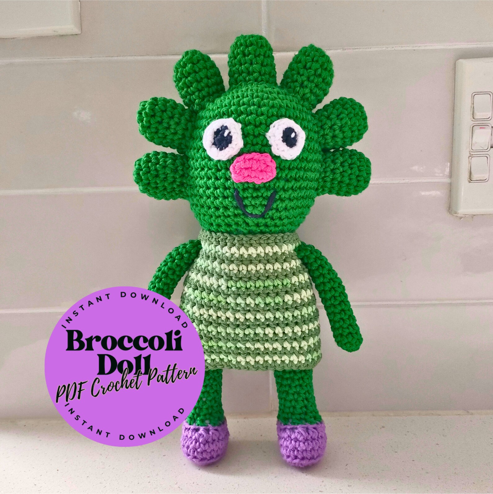 Broccoli Doll Crochet Pattern: Noodle & Pals Toy (PDF Pattern) - Etsy