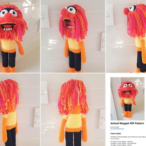 Ultimate Crochet Muppets PDF 6-pattern Bundle - Animal, Swedish Chef ...