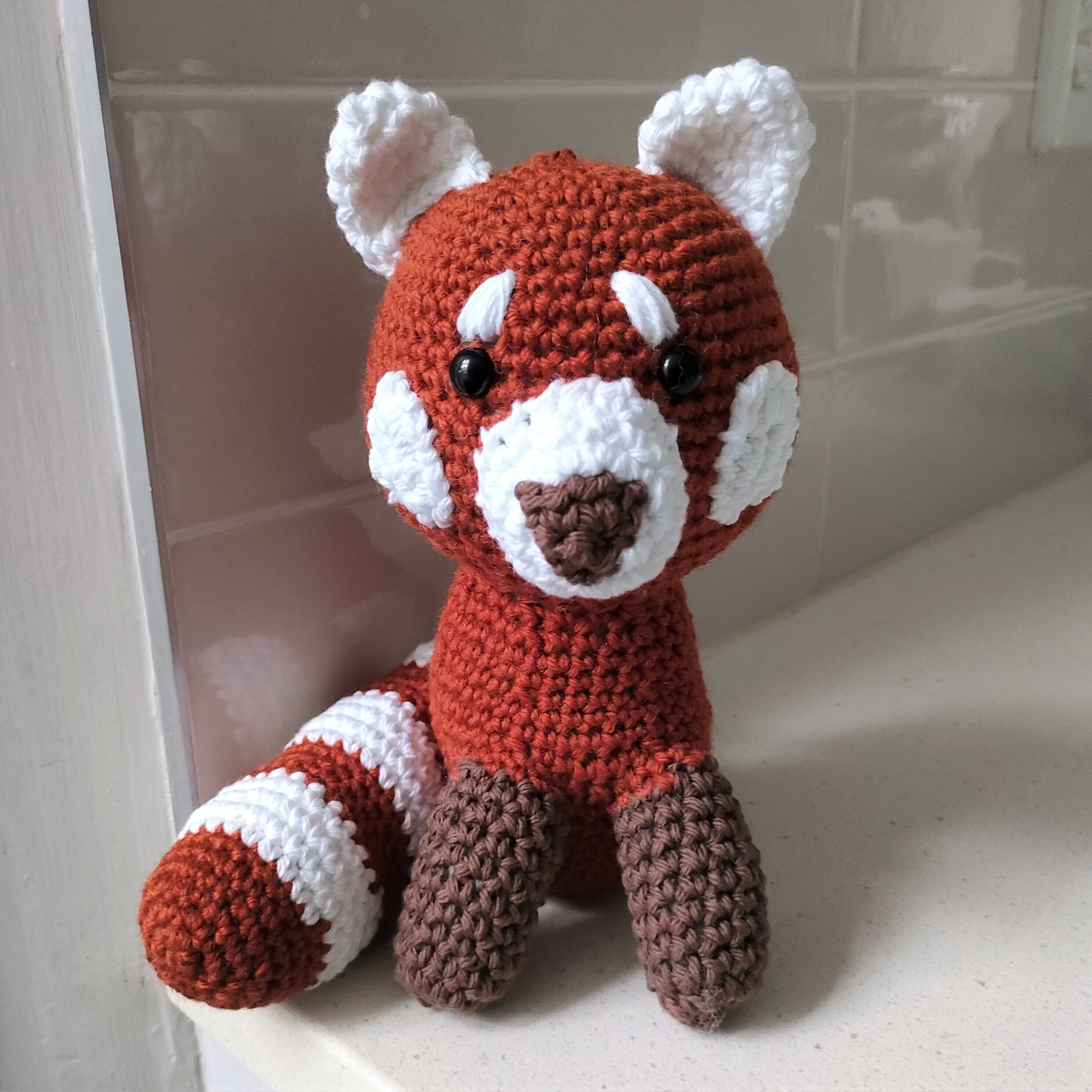 Hand Crocheted Ruby the Red Panda