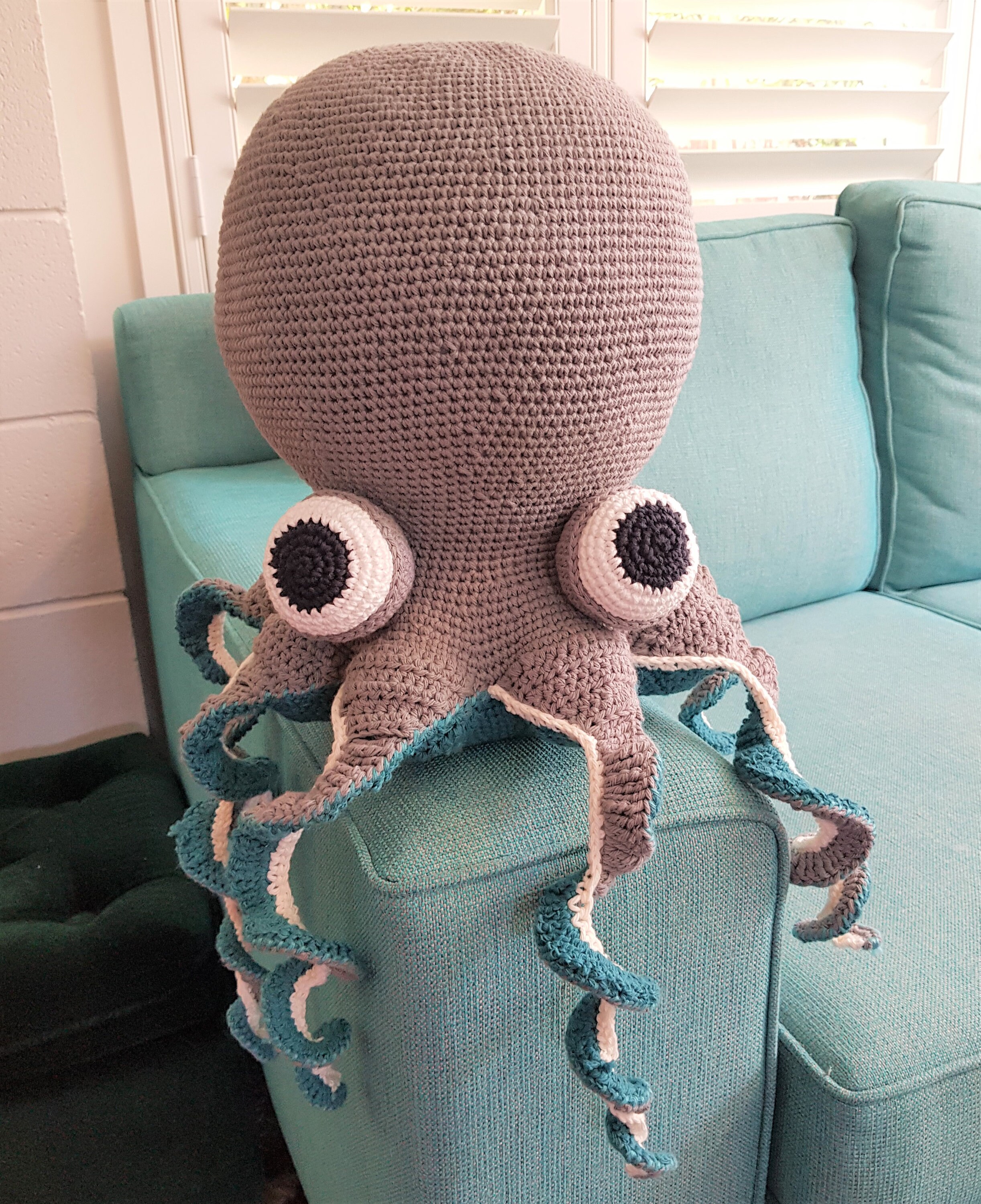 Hand Crocheted Oliver the Octopus