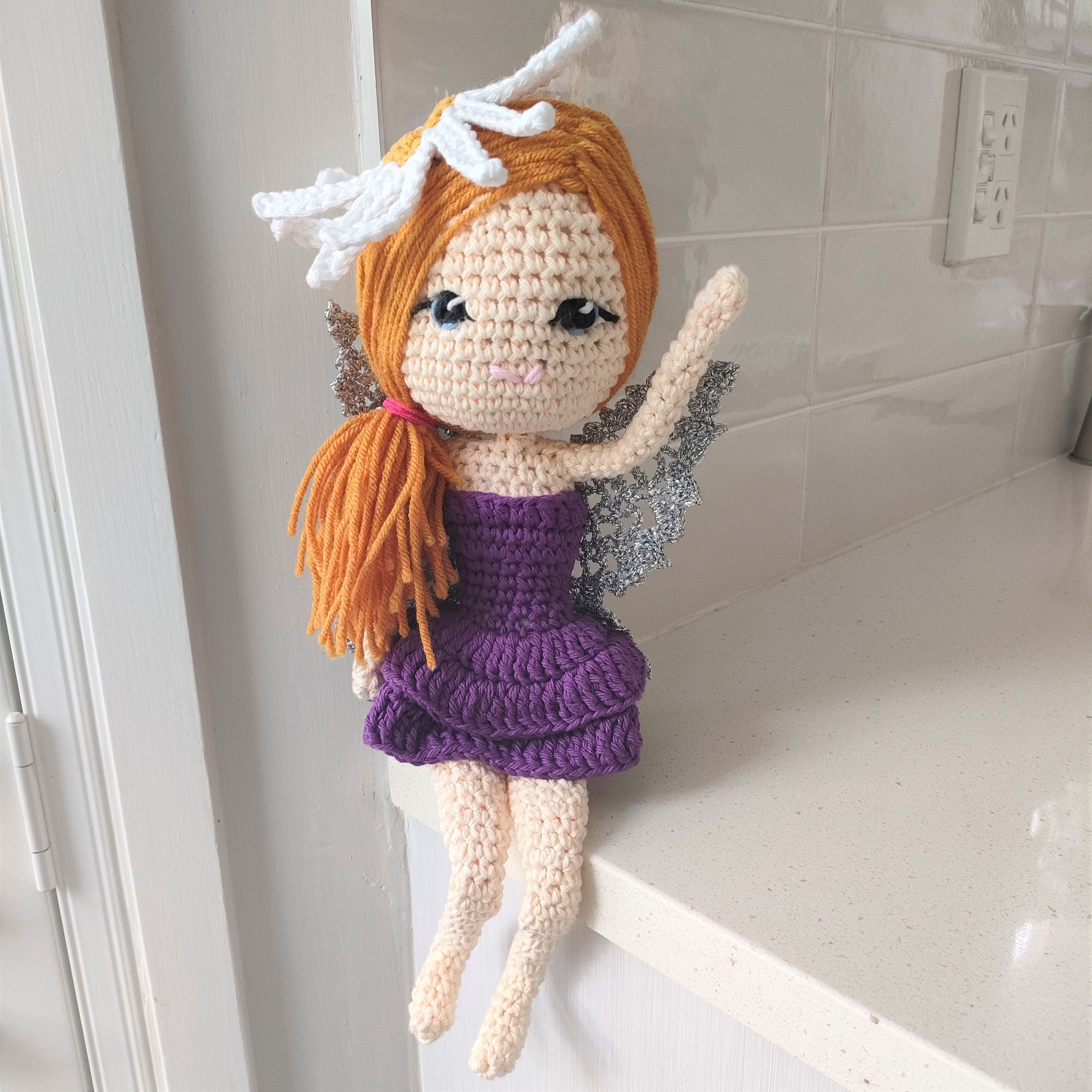 Hand Crocheted Flower Fairy