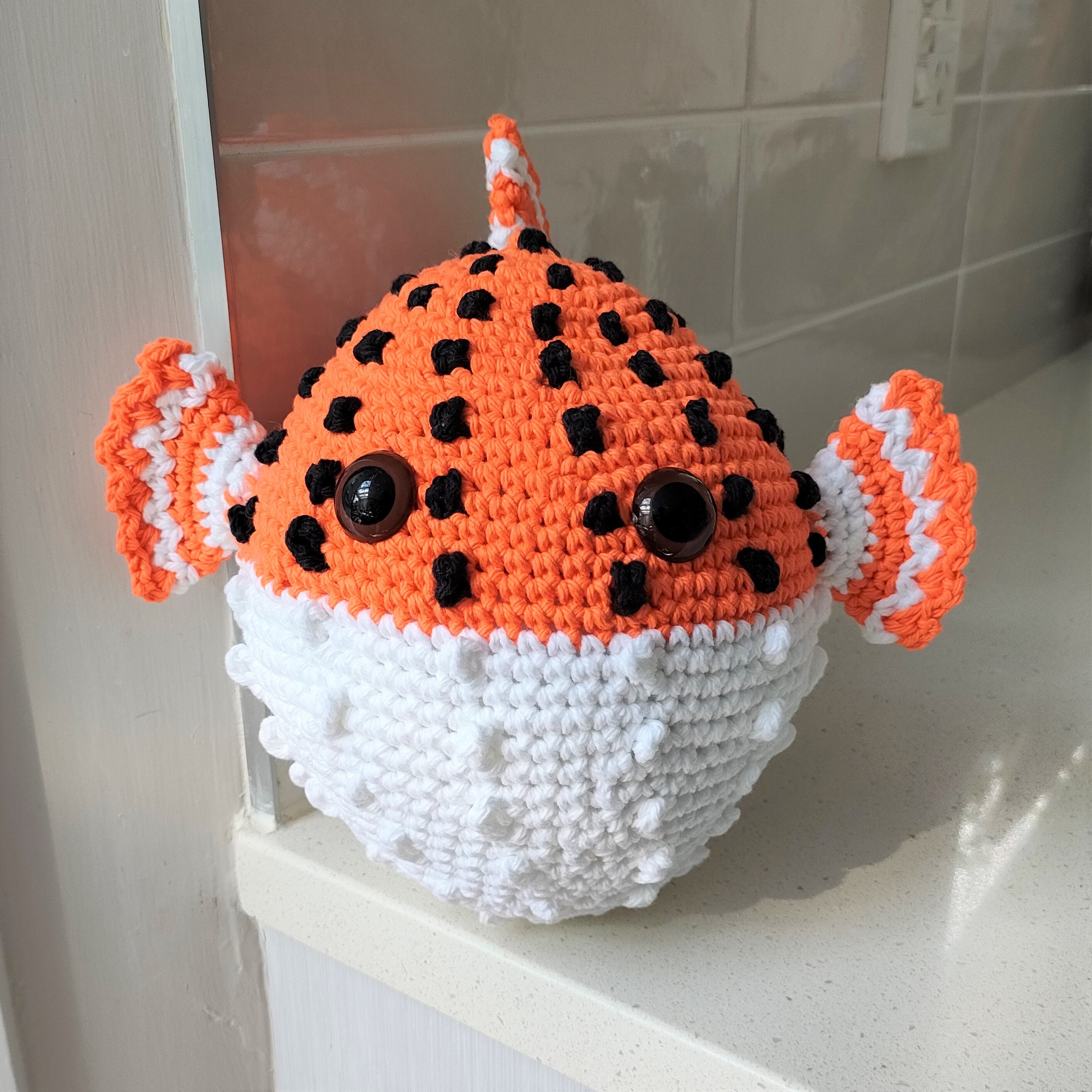 Hand Crocheted Penny the Pufferfish